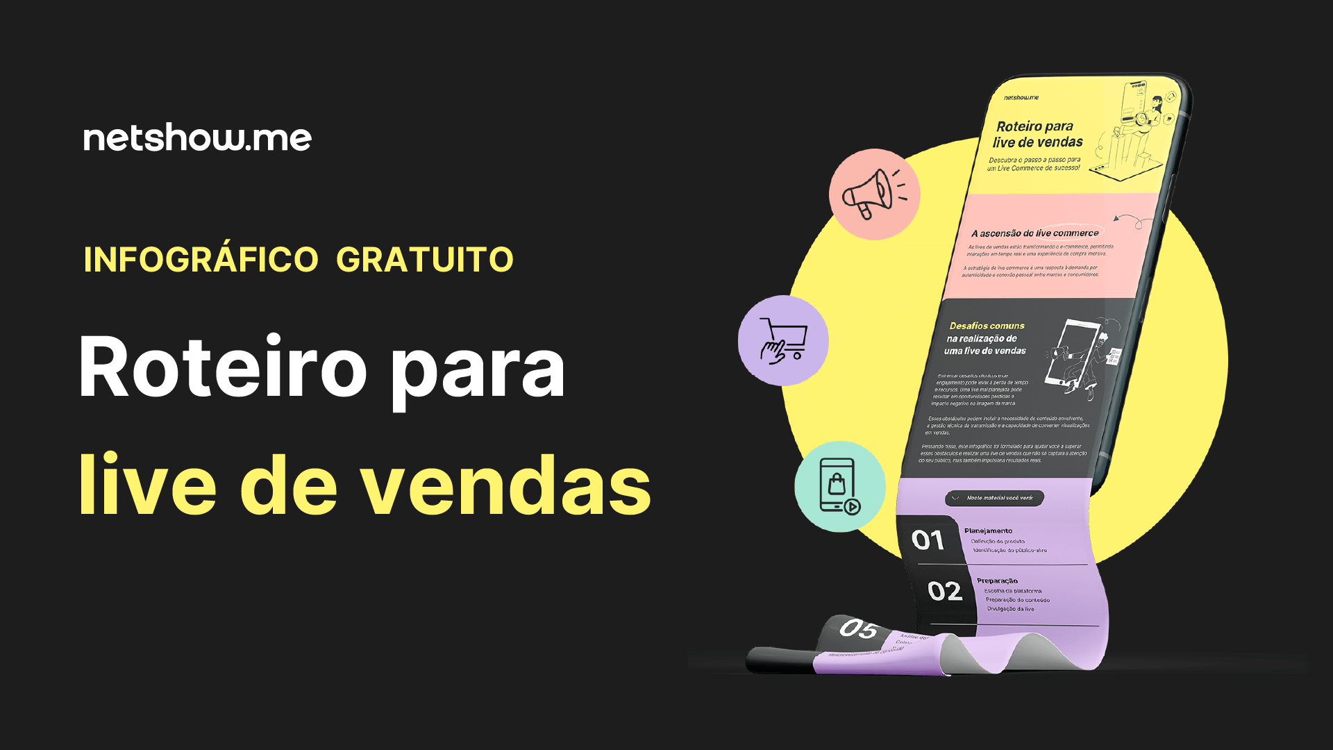 [Infográfico] Roteiro para Live de Vendas by Netshow.me